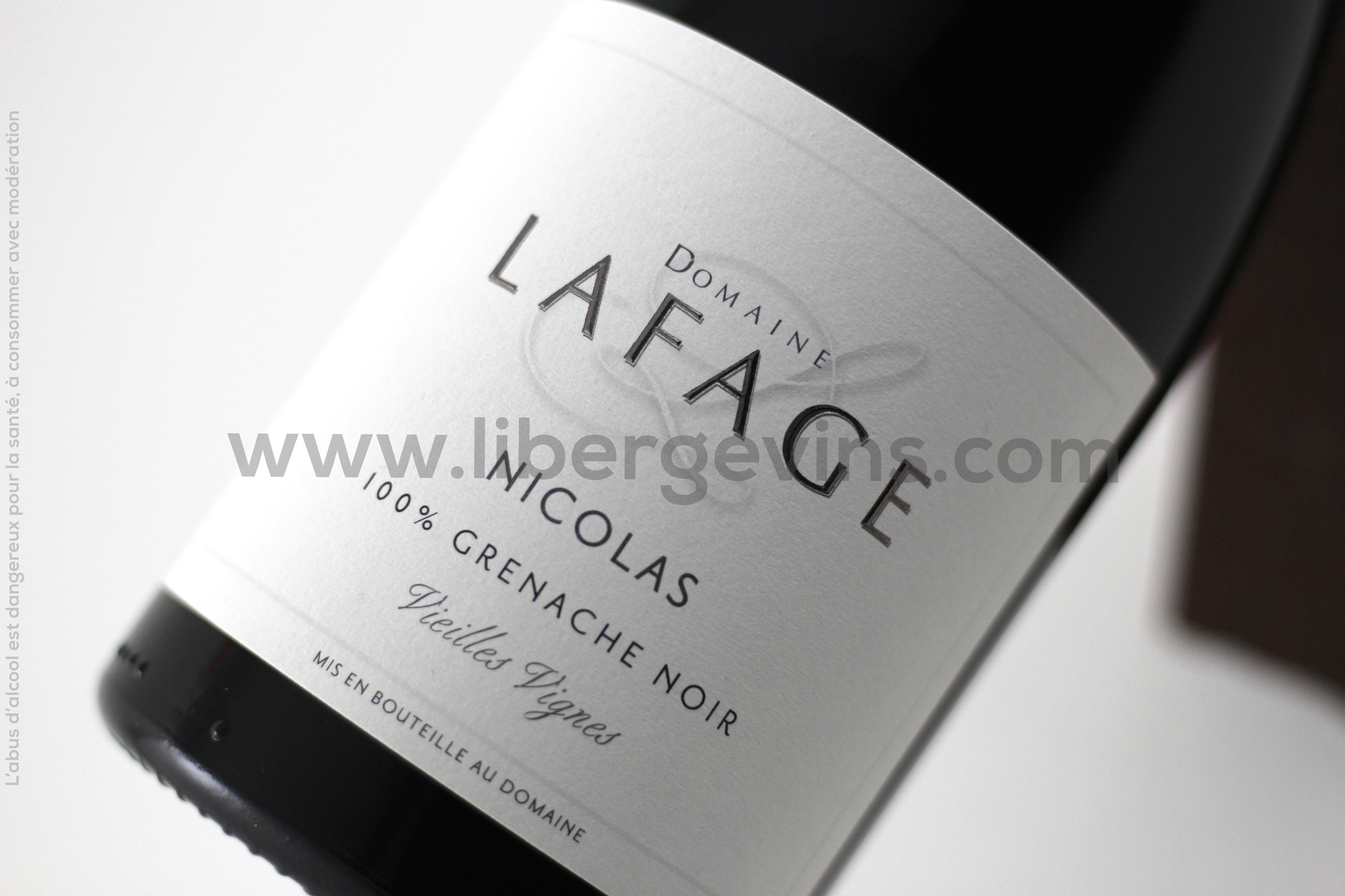 DOMAINE LAFAGE - IGP COTES CATALANES - NICOLAS 2021 | ROUGES - Liberge Vins